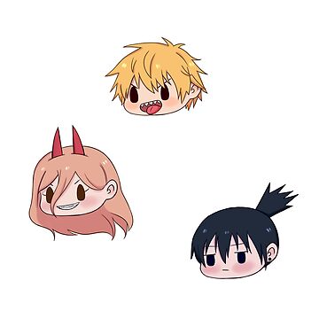 "Chainsawman Denji Friends Trio Sticker Pack" Magnet for Sale by ...