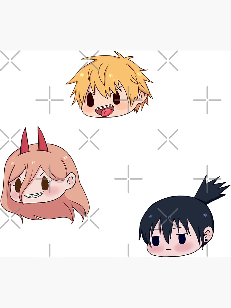 "Chainsawman Denji Friends Trio Sticker Pack" Magnet for Sale by ...