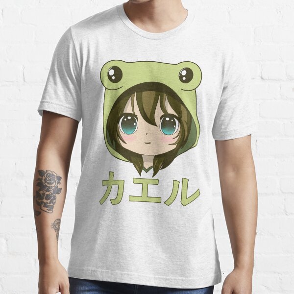 "Kawaii Frog Girl Anime" T-shirt for Sale by gogo-jr | Redbubble ...