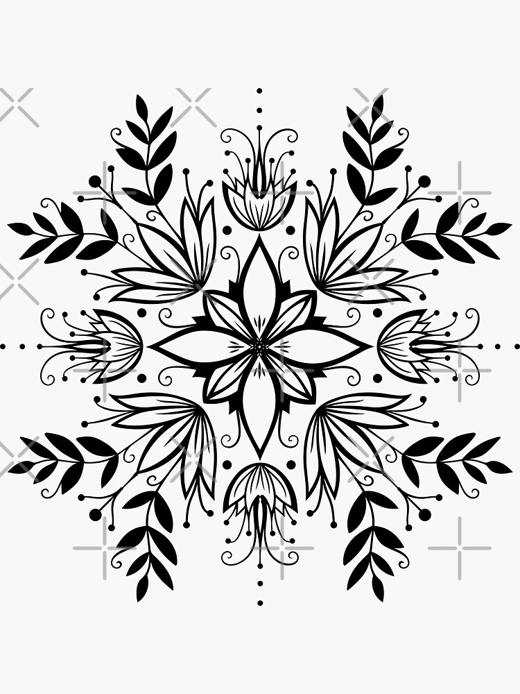 "Flowers Pattern Cottagecore Aesthetic" Sticker for Sale by ...