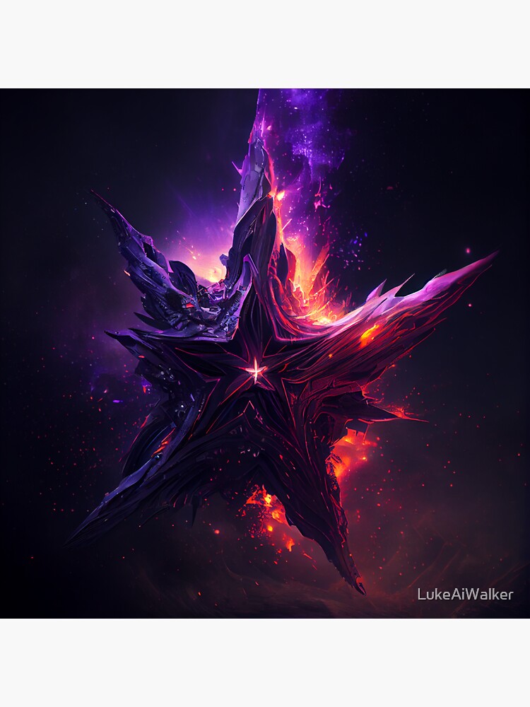 "The Mysterious Darkstar" Sticker for Sale by LukeAiWalker | Redbubble