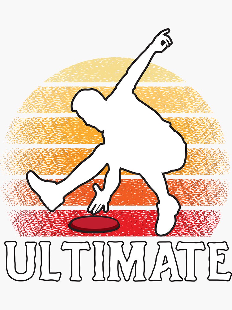 "Ultimate Frisbee Throwing Flying Disc" Sticker for Sale by Fluffpiet ...