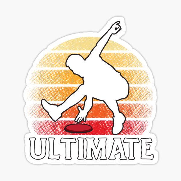 "Ultimate Frisbee Throwing Flying Disc" Sticker for Sale by Fluffpiet ...