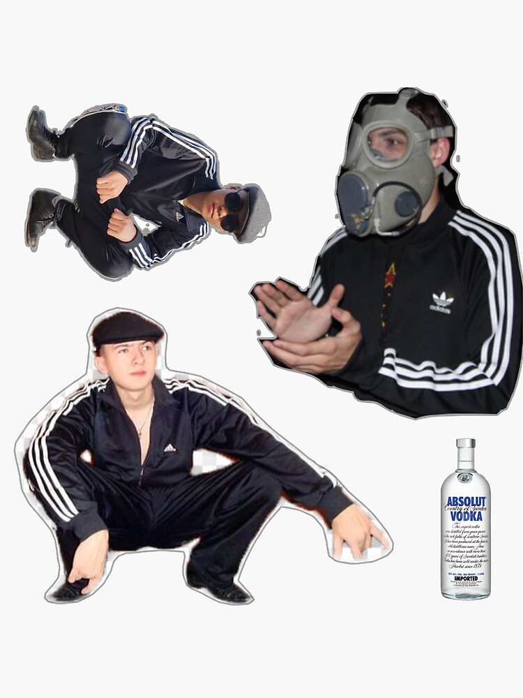"GOPNIK " Sticker for Sale by BARBIEnSTUFF | Redbubble