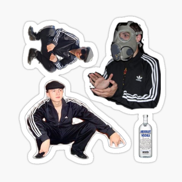 "GOPNIK " Sticker for Sale by BARBIEnSTUFF | Redbubble