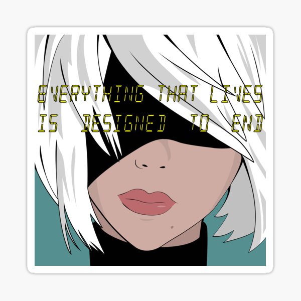 "Nier Automata - 2b" Sticker for Sale by kcurtischarles | Redbubble