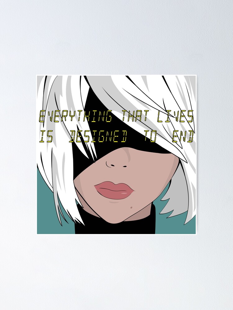 "Nier Automata - 2b" Poster by kcurtischarles | Redbubble