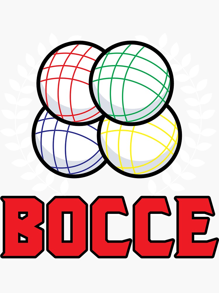 "Bocce Boule Boccia Petanque" Sticker for Sale by Fluffpiet | Redbubble