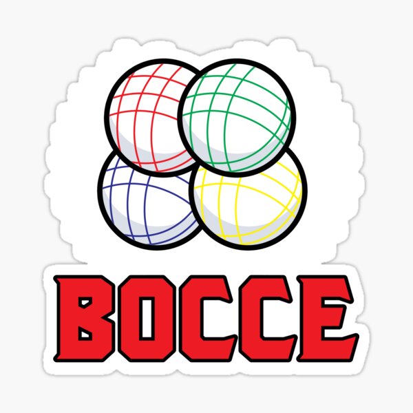 "Bocce Boule Boccia Petanque" Sticker for Sale by Fluffpiet | Redbubble