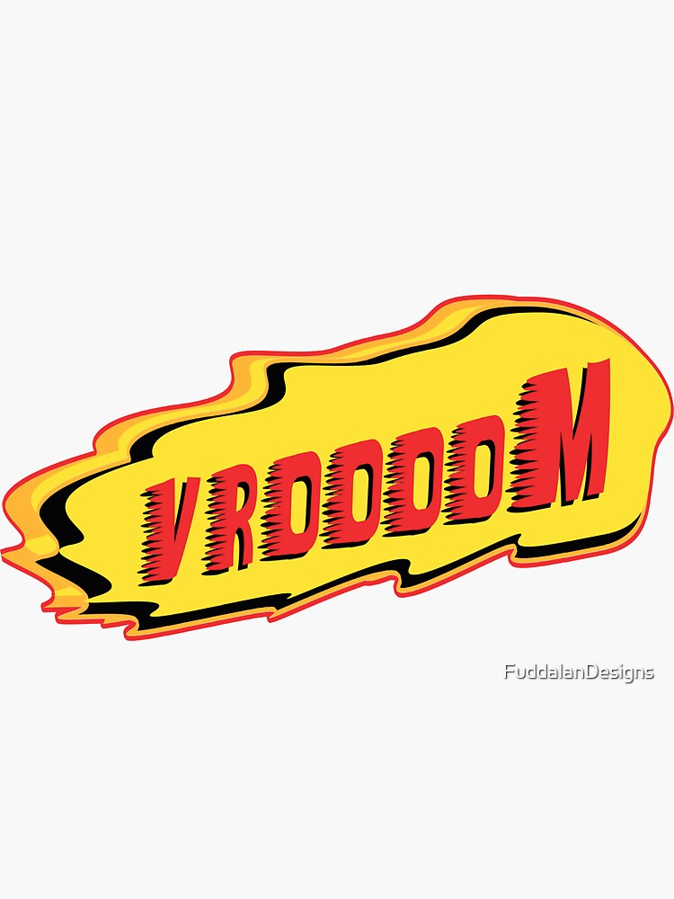 "Onomatopoeia is Such Fun VROOM Design" Sticker for Sale by ...