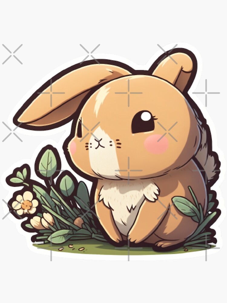 "Cute Bunny Stickers: Adorable Design Ideas for Your Laptop, Phone, and ...