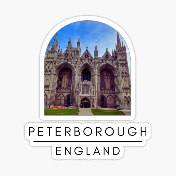 "Peterborough Cathedral, Englad" Sticker for Sale by ShannonJart ...