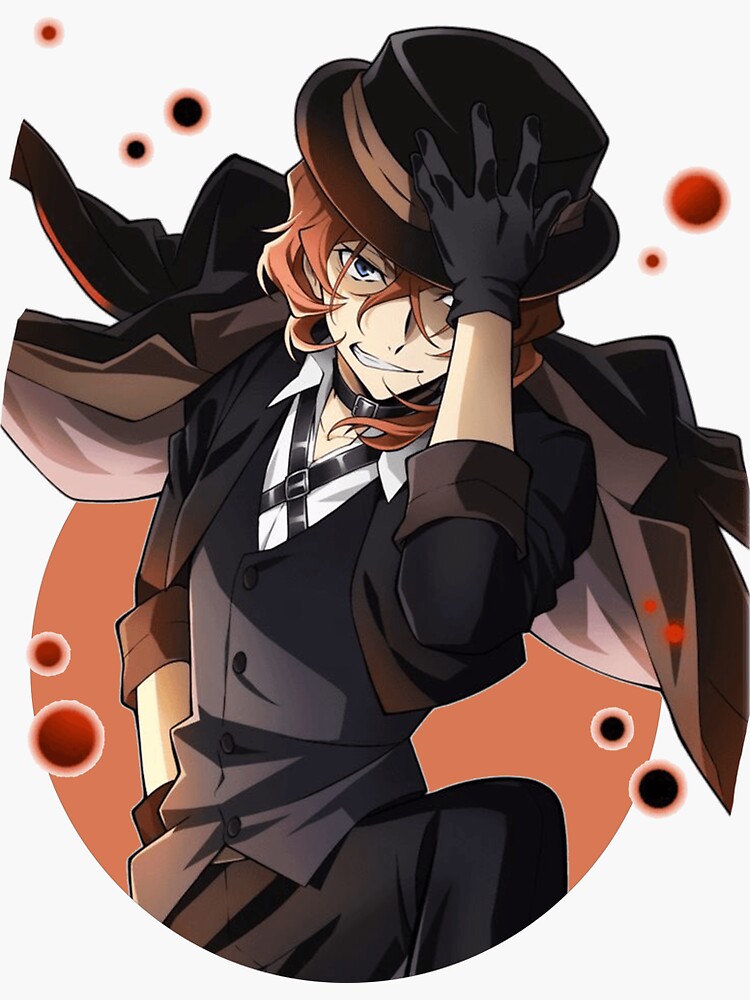"Chuuya Bsd" Sticker for Sale by sparkledoom | Redbubble