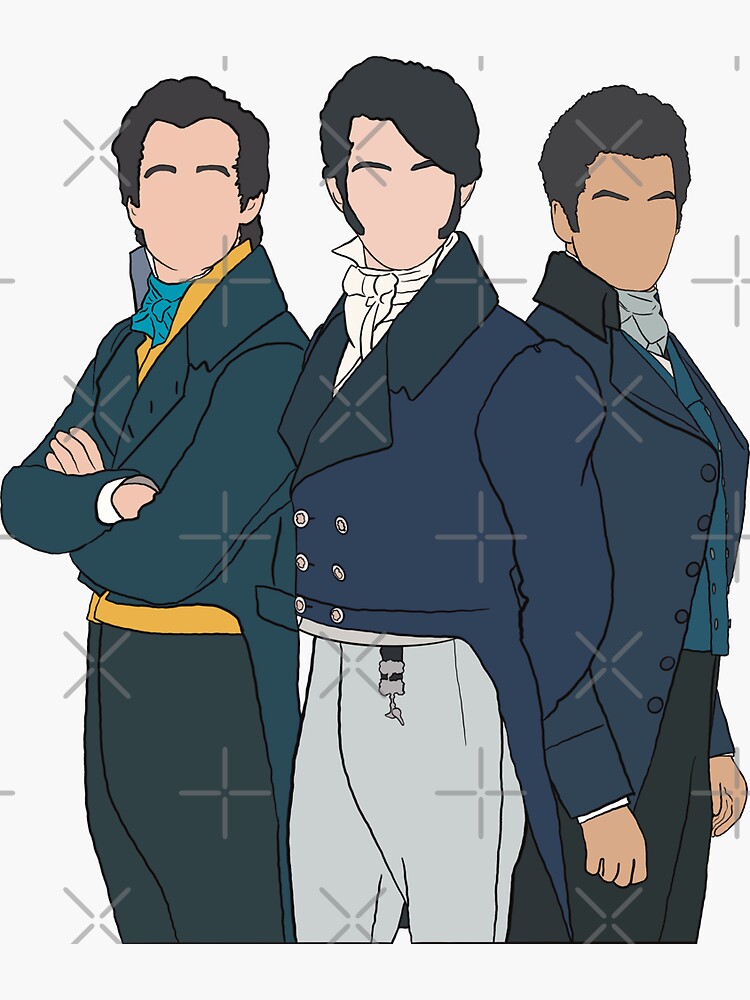 "Anthony, Benedict and Colin Bridgerton" Sticker for Sale by ...