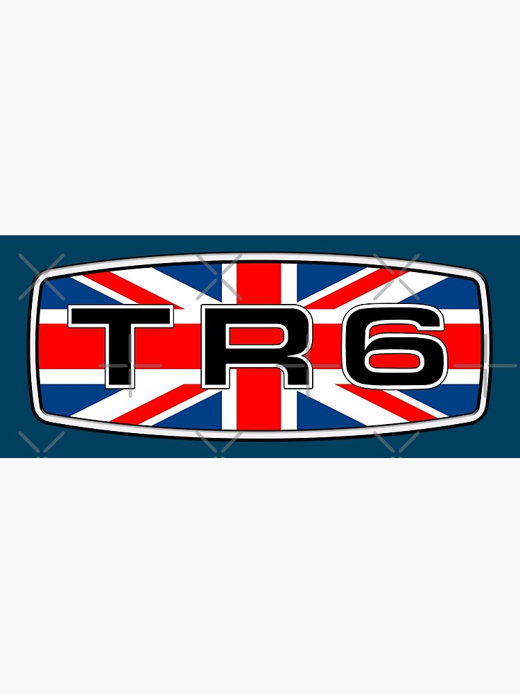 "Triumph TR6 Badge with Union Flag" Poster for Sale by CellularSong ...