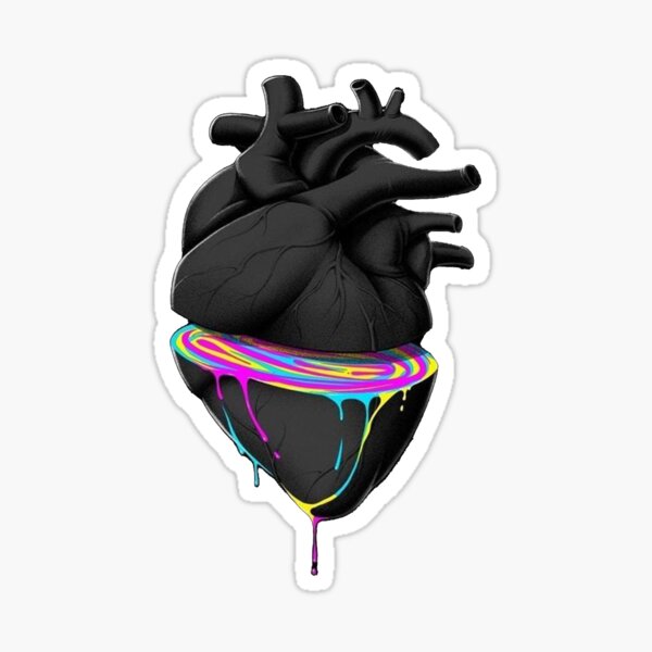 "heart is life" Sticker for Sale by Nazou521 | Redbubble