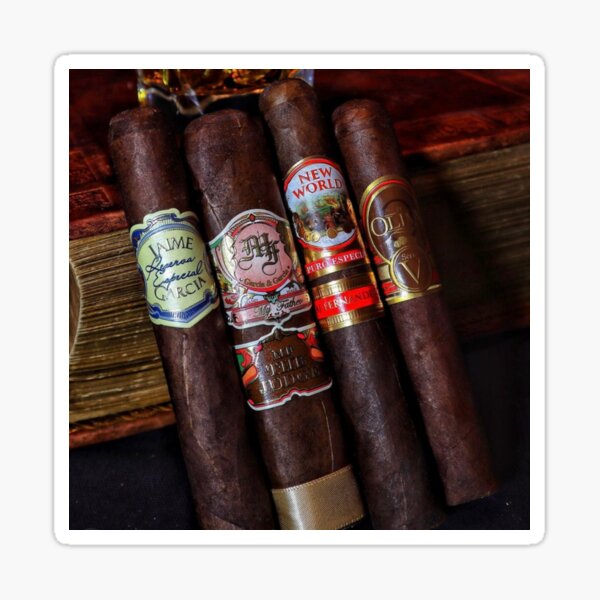 "Cigar Design" Sticker for Sale by NikTac | Redbubble