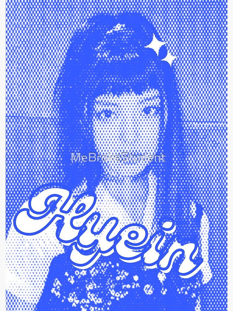 "HYEIN NEW JEANS BLUE DESIGN!" Sticker for Sale by MeBrokeStudent ...