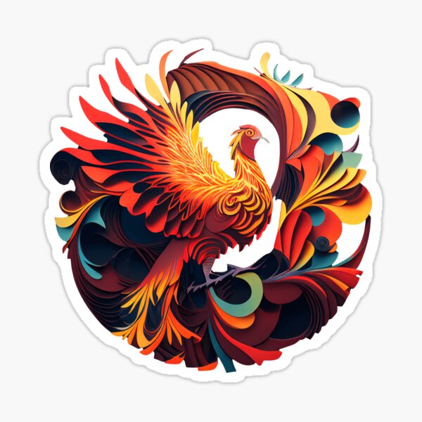 "Phoenix- The Cut-Out Collection" Sticker for Sale by FiveIntentions ...