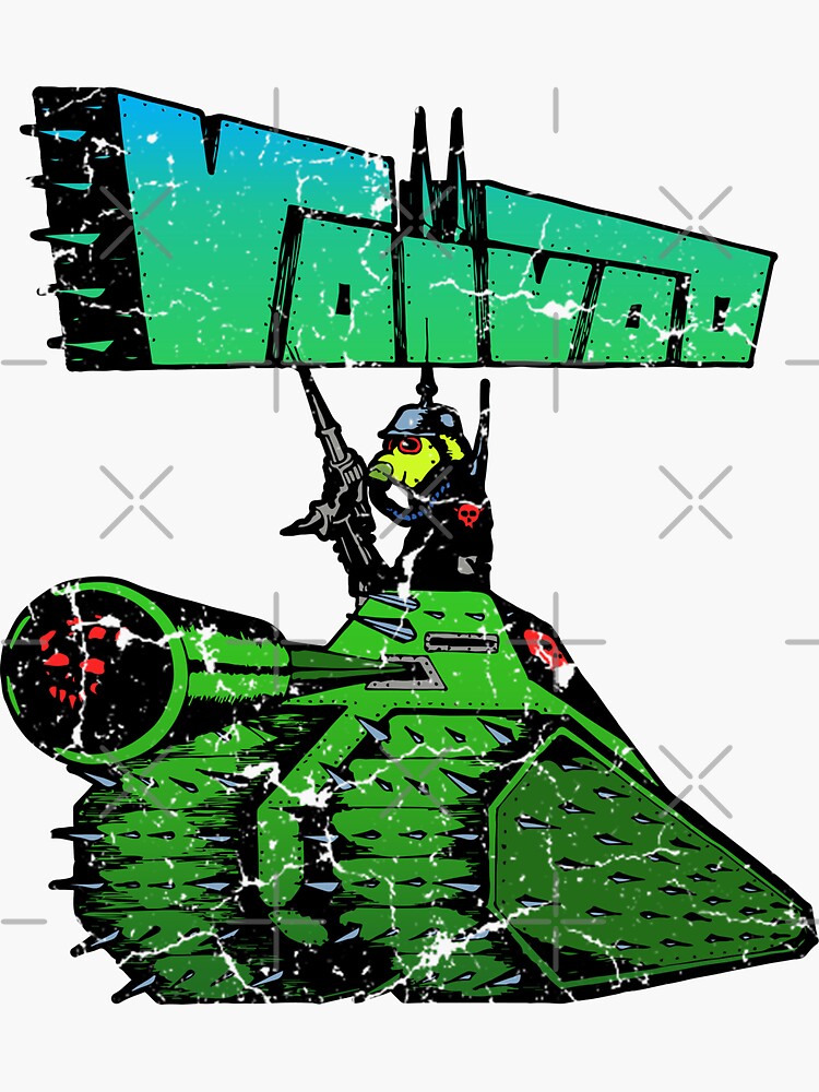 "Voivod Distressed" Sticker for Sale by Let-It-Rip | Redbubble