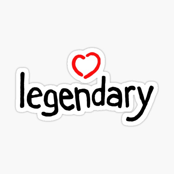 "Legendary Love Valentine" Sticker for Sale by stiksart | Redbubble