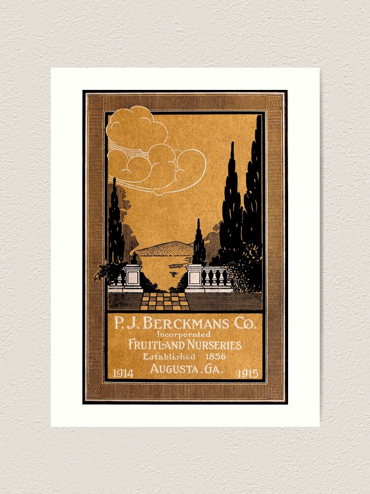 "Berckmans Place Augusta GA Master Golf Site 1915" Art Print for Sale ...