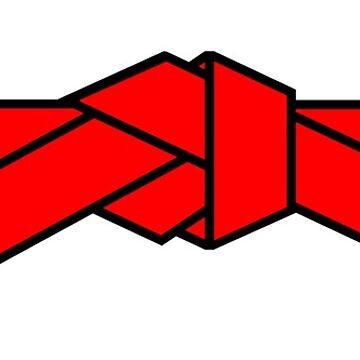 "Red belt" Sticker for Sale by FloridaTechMAA | Redbubble