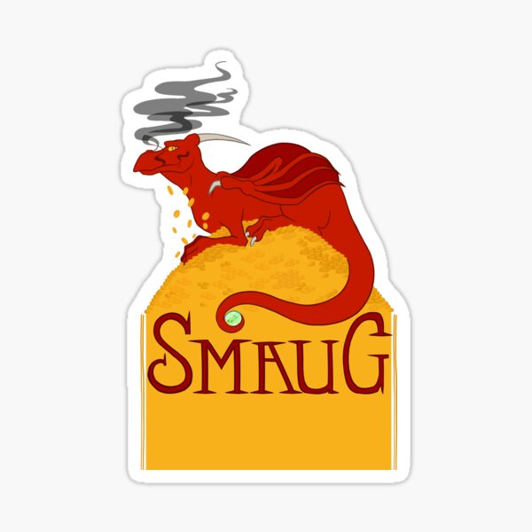 "Smaug" Sticker for Sale by mistina | Redbubble