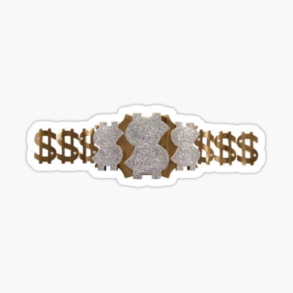 "Championship Wrestling Belt" Sticker for Sale by Saint-Designs77 ...