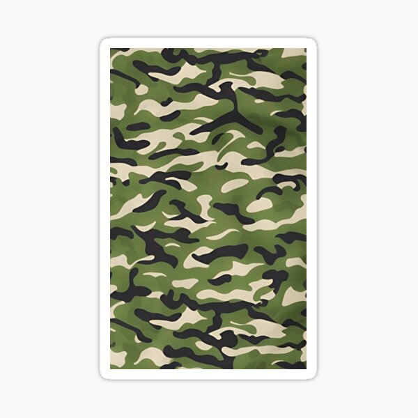 "Classic Camouflage Pattern Camo" Sticker for Sale by CattlettArt ...