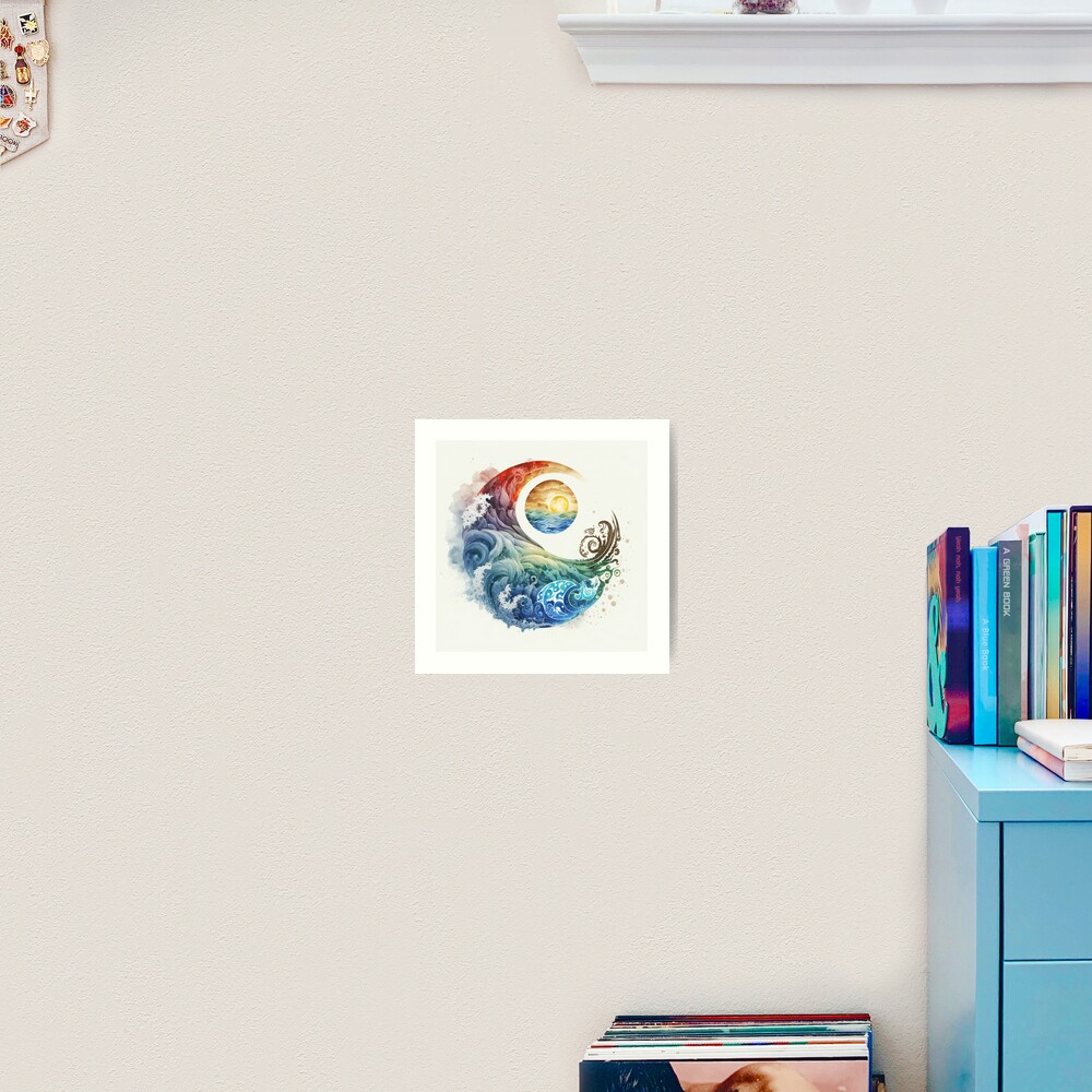 "Māori Watercolor Koru Sun Sea New Zealand" Poster for Sale by ...