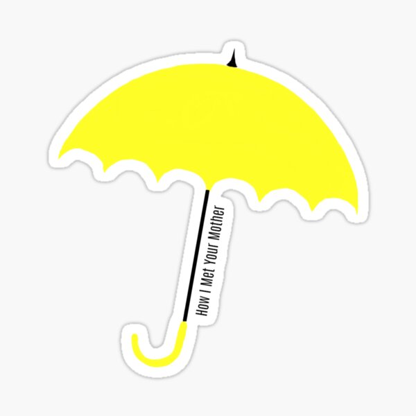 "How I Met Your Mother Yellow Umbrella" Sticker by 6miamilkshakes ...