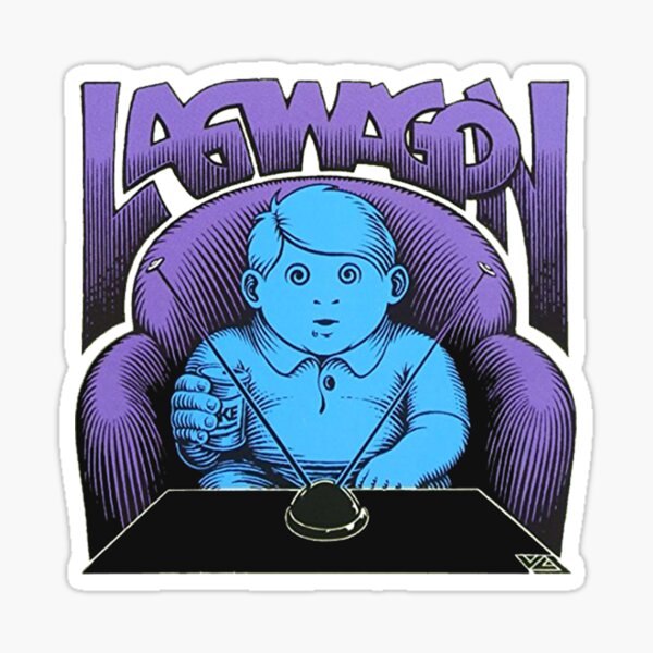 "Lagwagon" Sticker for Sale by sarni9x | Redbubble