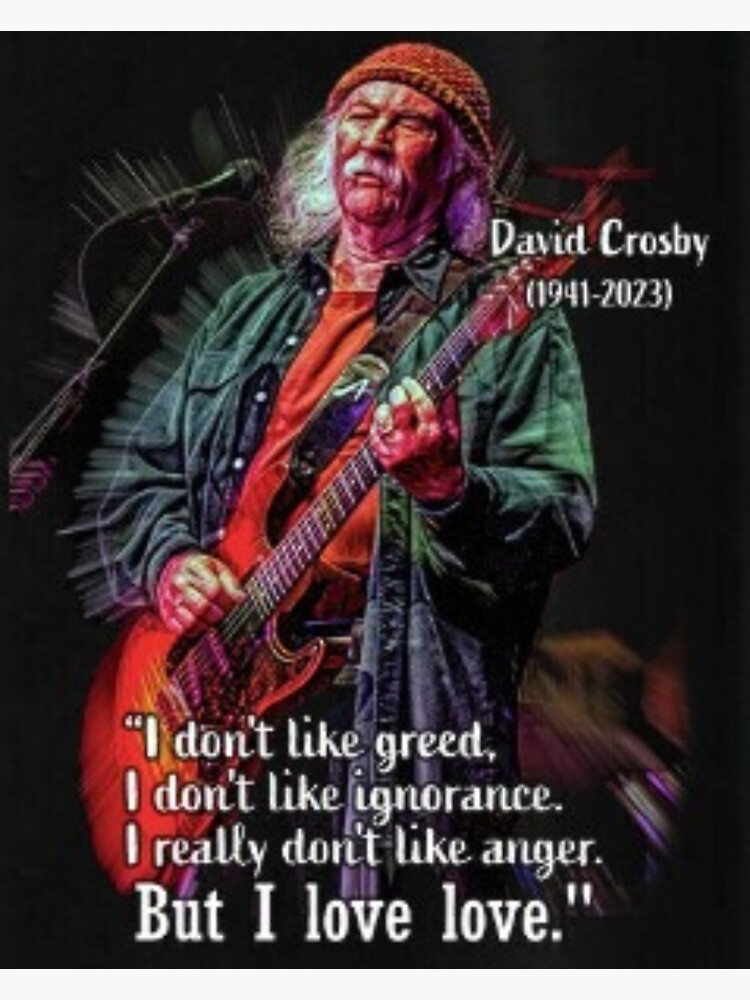 "RIP David Crosby 1941 2023 Thank You For The Memories" Sticker for ...