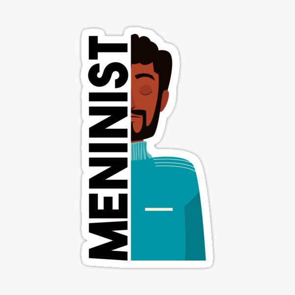 "Meninist Equality for Men" Sticker for Sale by Drawlogist | Redbubble