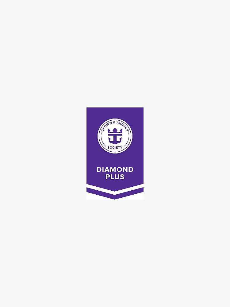 "Royal Caribbean Crown and Anchor Society Ribbon - Diamond Plus" Magnet ...