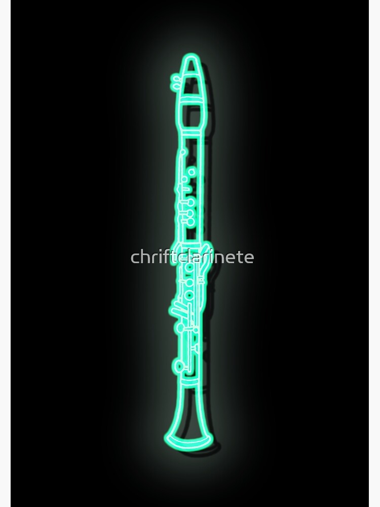 "Neon Clarinet" Poster for Sale by chriftclarinete | Redbubble
