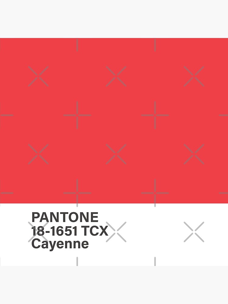 "pantone 18-1651 TCX Cayenne" Sticker for Sale by princessmi-com ...