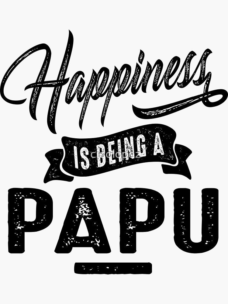 "Happiness Papu" Sticker for Sale by cidolopez | Redbubble