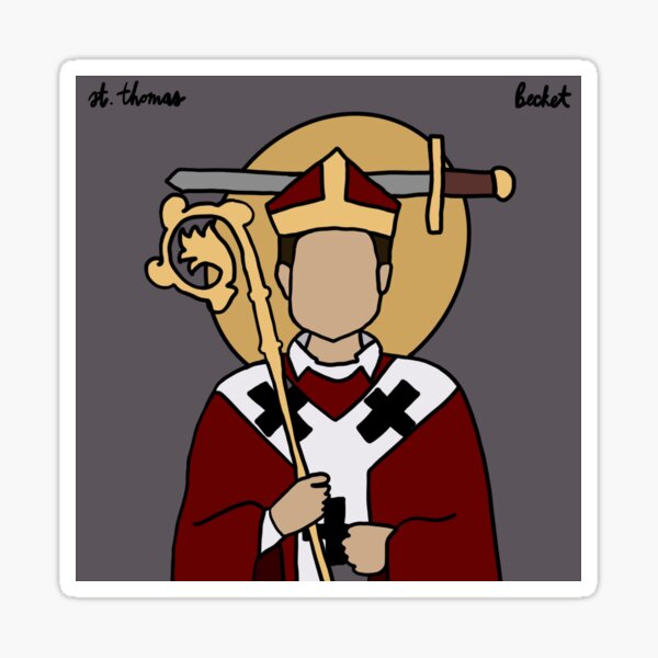 "St. Thomas Becket" Sticker for Sale by Katherine Mumey | Redbubble