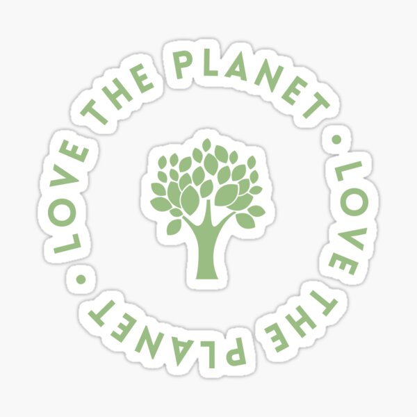 "World Wildlife Day Love The Planet Love Nature and Animals" Sticker ...
