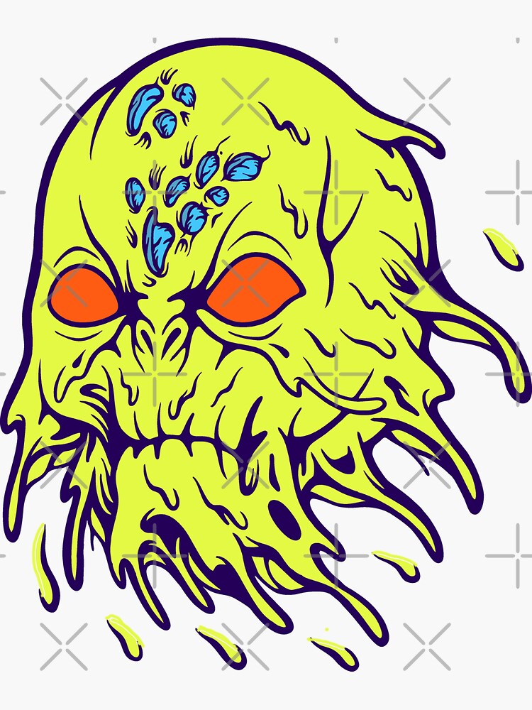 "Bloody Scary Monster " Sticker for Sale by addthana | Redbubble