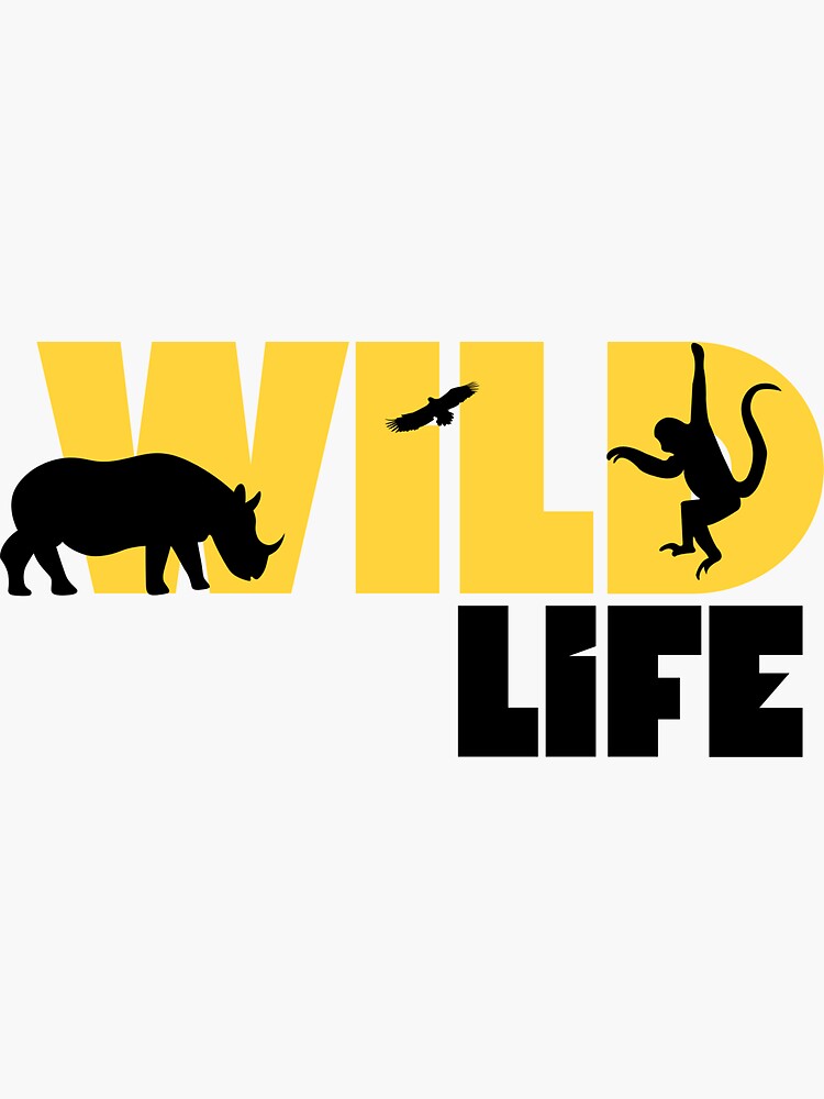 "World Wildlife Day Wild Life Love Nature and Animals" Sticker for Sale ...