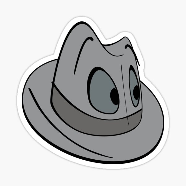 "Johnny Fedora" Sticker for Sale by SillyNate | Redbubble