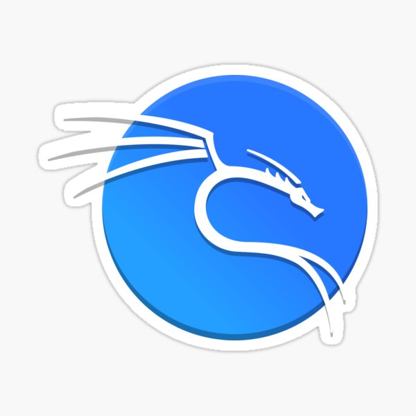 "Kali Linux Logo Blue White" Sticker for Sale by D3mon98 | Redbubble