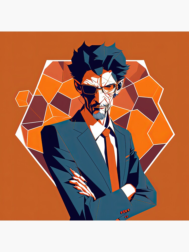 "angry business man" Sticker for Sale by Chillapy | Redbubble