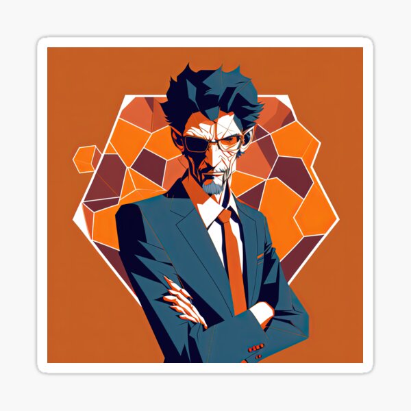 "angry business man" Sticker for Sale by Chillapy | Redbubble