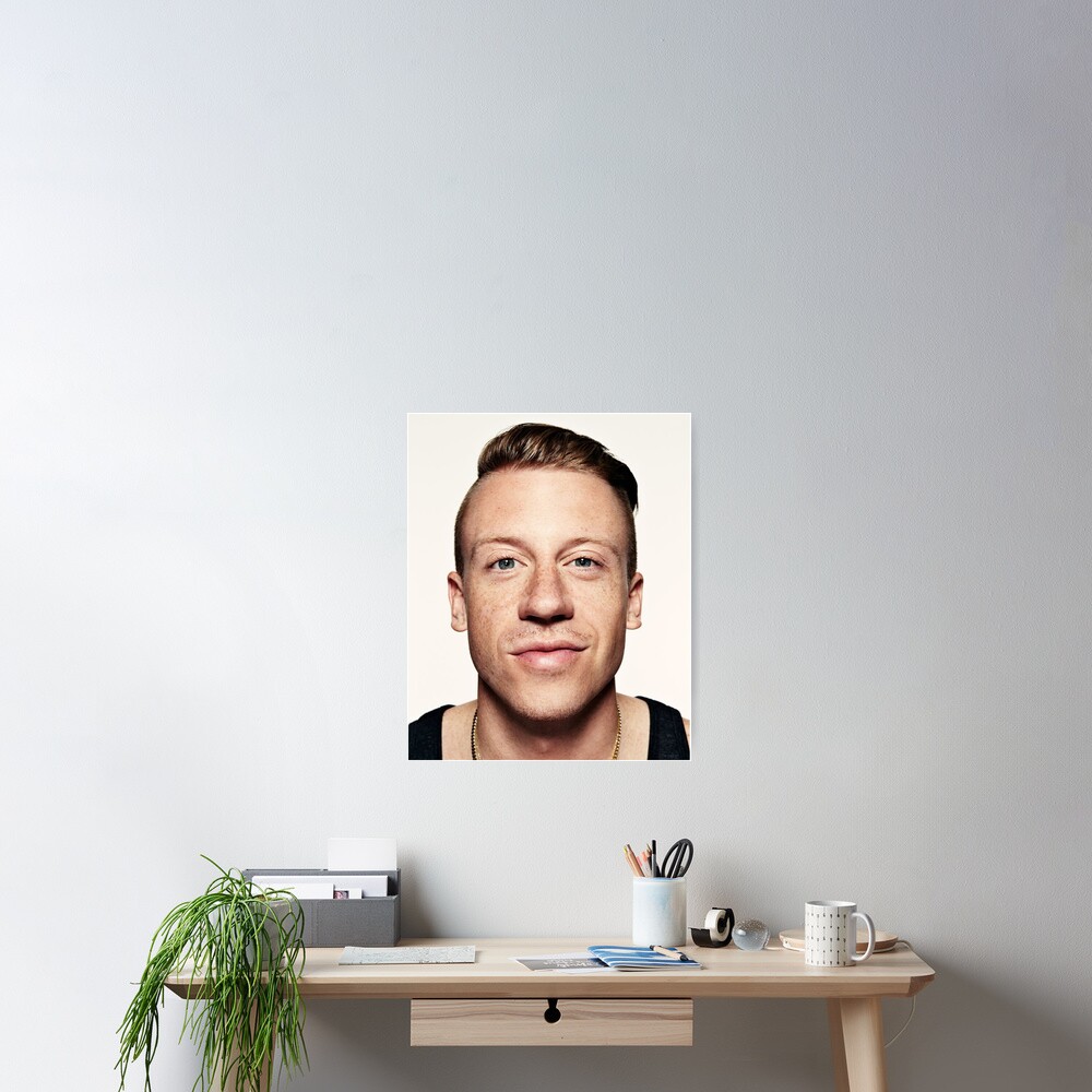 "Macklemore head shot" Poster for Sale by LukeBrawthen | Redbubble