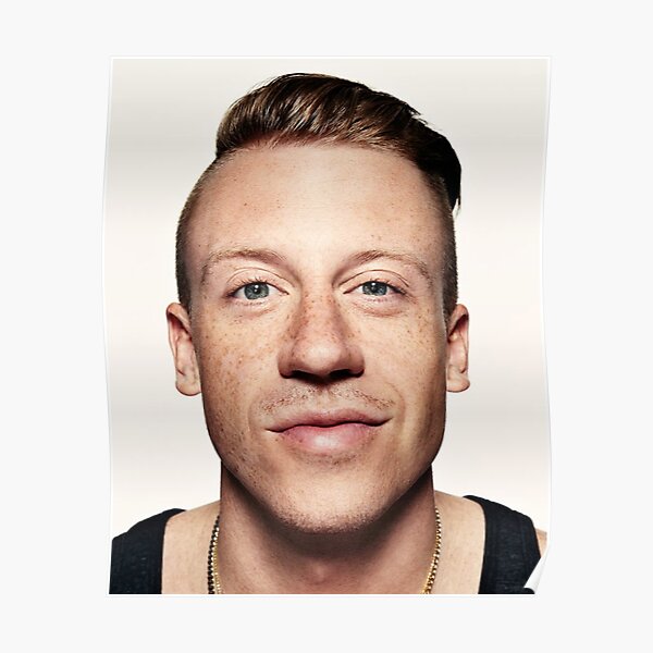 "Macklemore head shot" Poster for Sale by LukeBrawthen | Redbubble