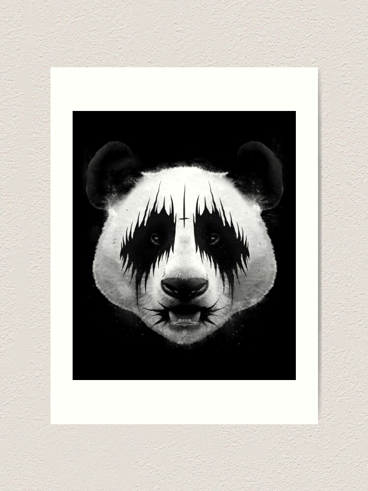"BLACK METAL PANDA" Art Print for Sale by buymamutes | Redbubble